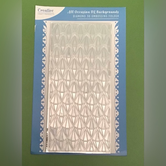 Creative Craft | Office | Diamond 3d Embossing Folder 4x8 Inches New ...